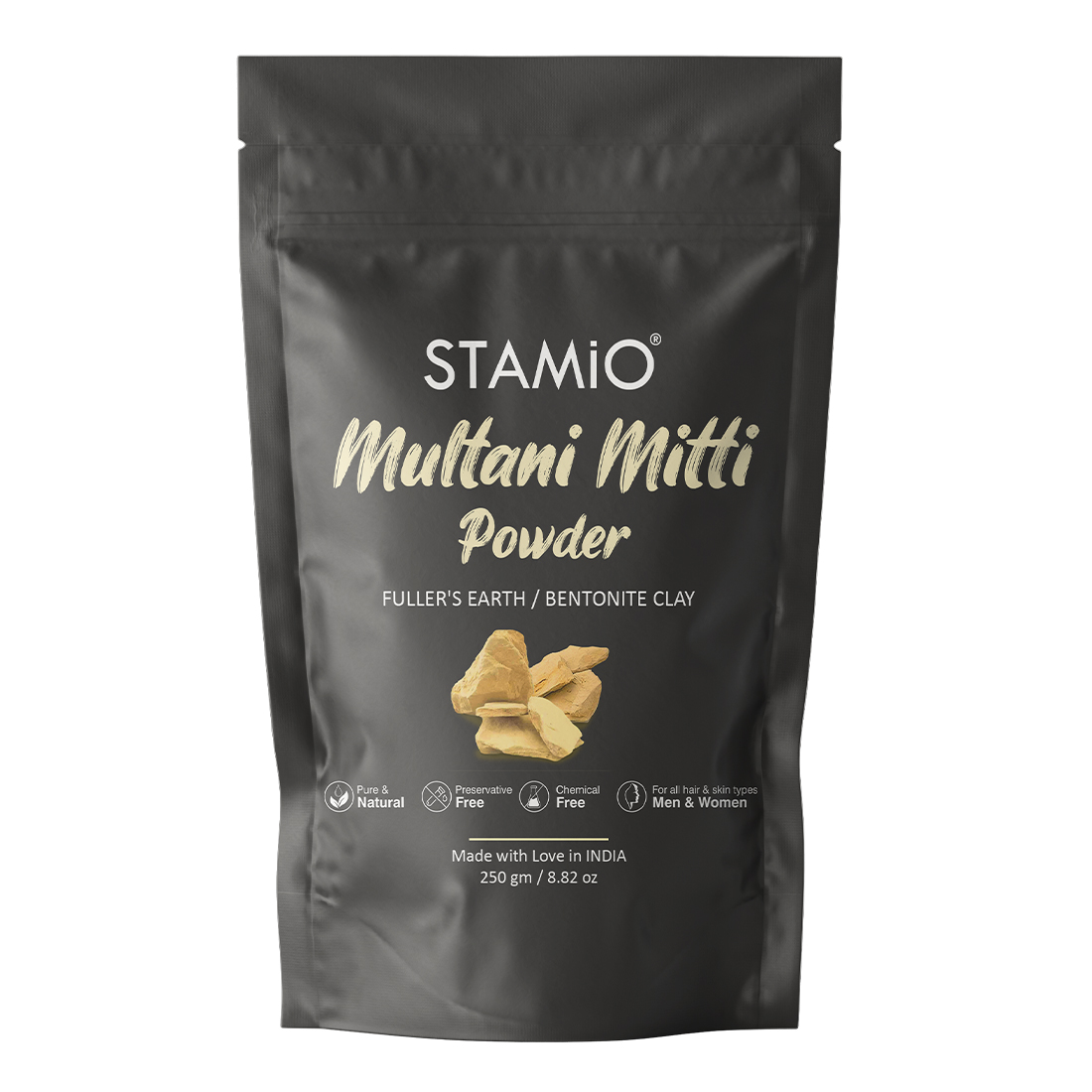 Multani Mitti Powder For Face, Skin, Hair, DIY - STAMIO