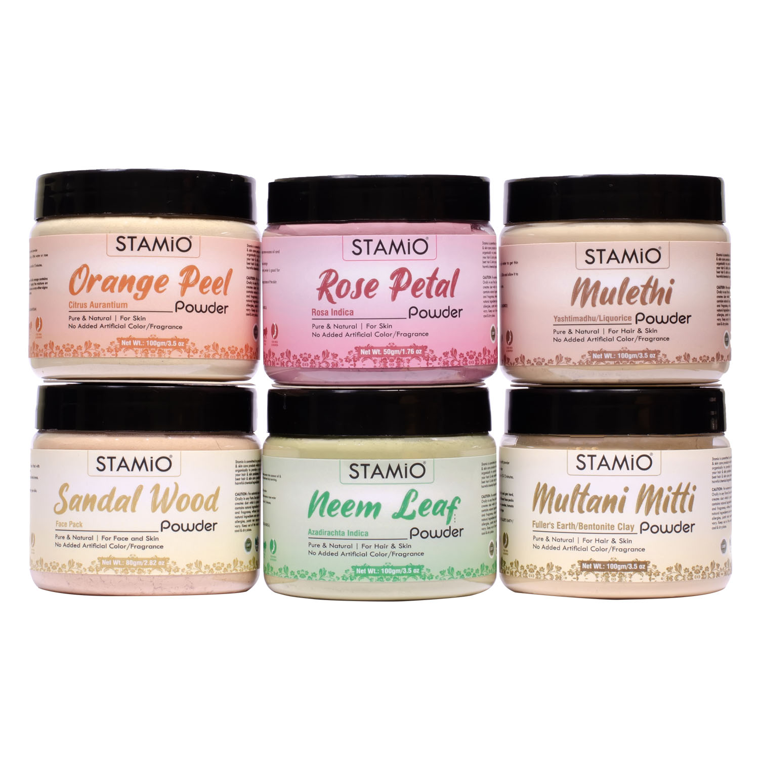 Orange Peel, Sandalwood, Multani Mitti, Mulethi, Rose Petals, Neem Leaf ...